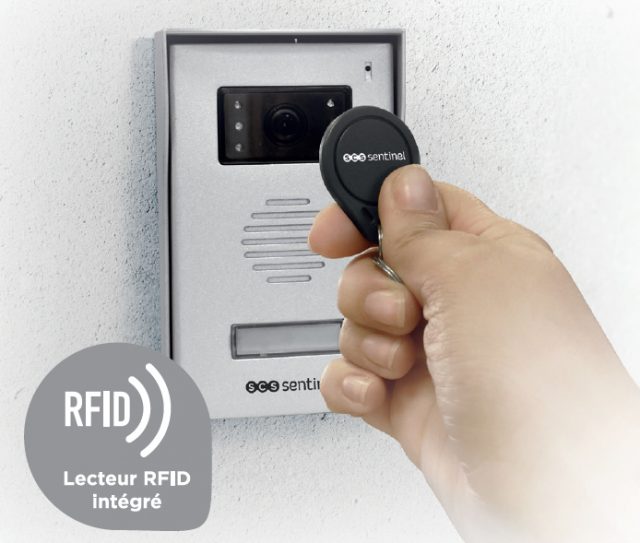 Interphone vidéo avec badges : VisioKit 7 RFID - SCS Sentinel